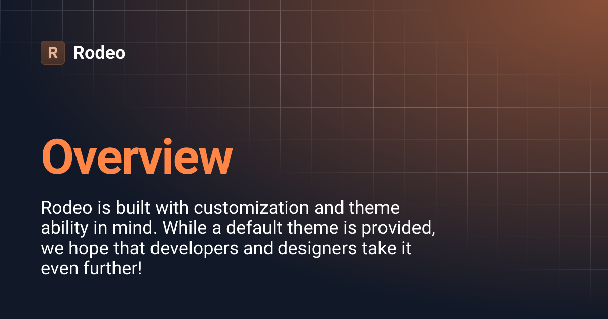 Overview | Rodeo